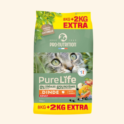 🐱 Croquettes chats sans céréales et sans gluten Pure Life | Pro-Nutrition